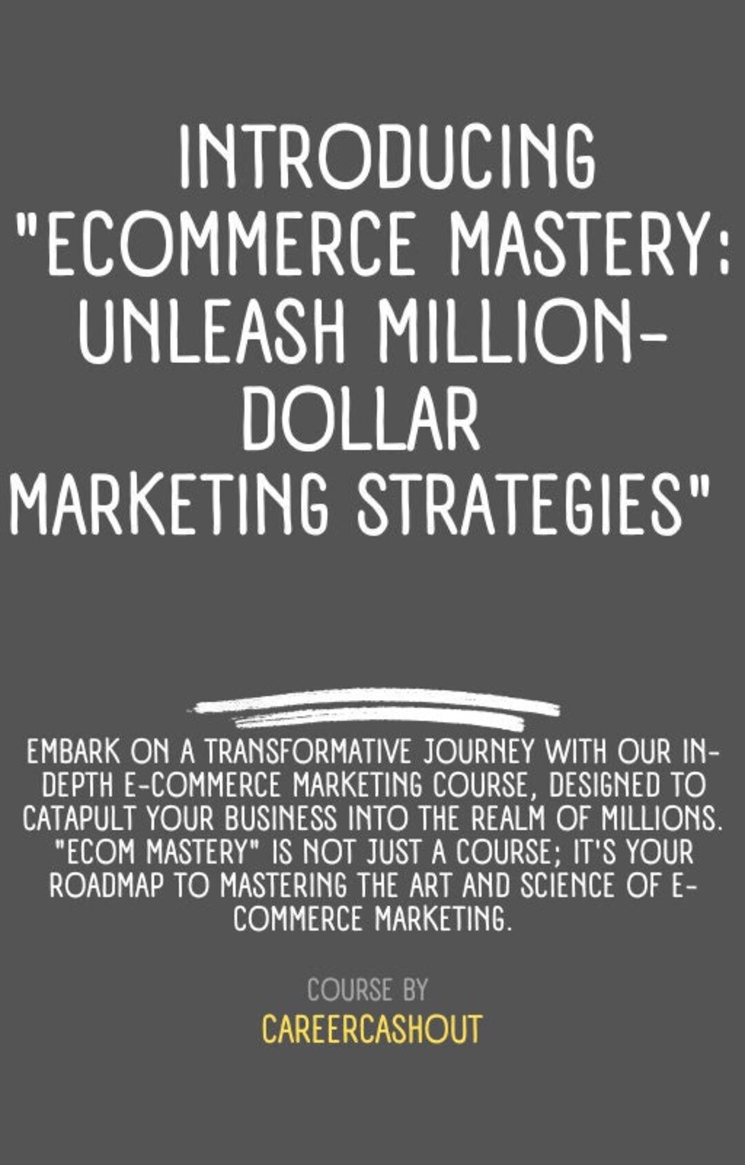Ecommerce Mastery:million-dollar Marketing Strategies - Etsy
