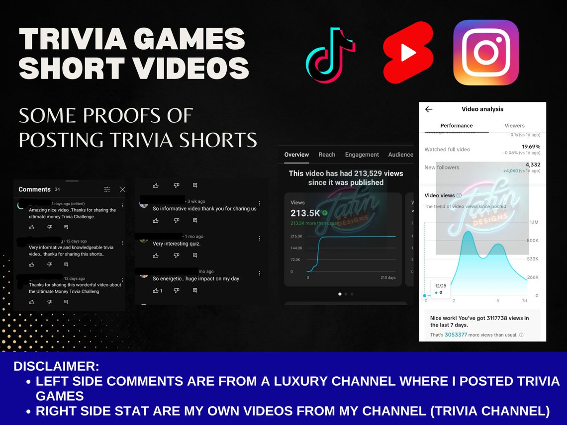 Ultimate Viral Quiz & Trivia Video Pack | Social Media Content | Canva ...