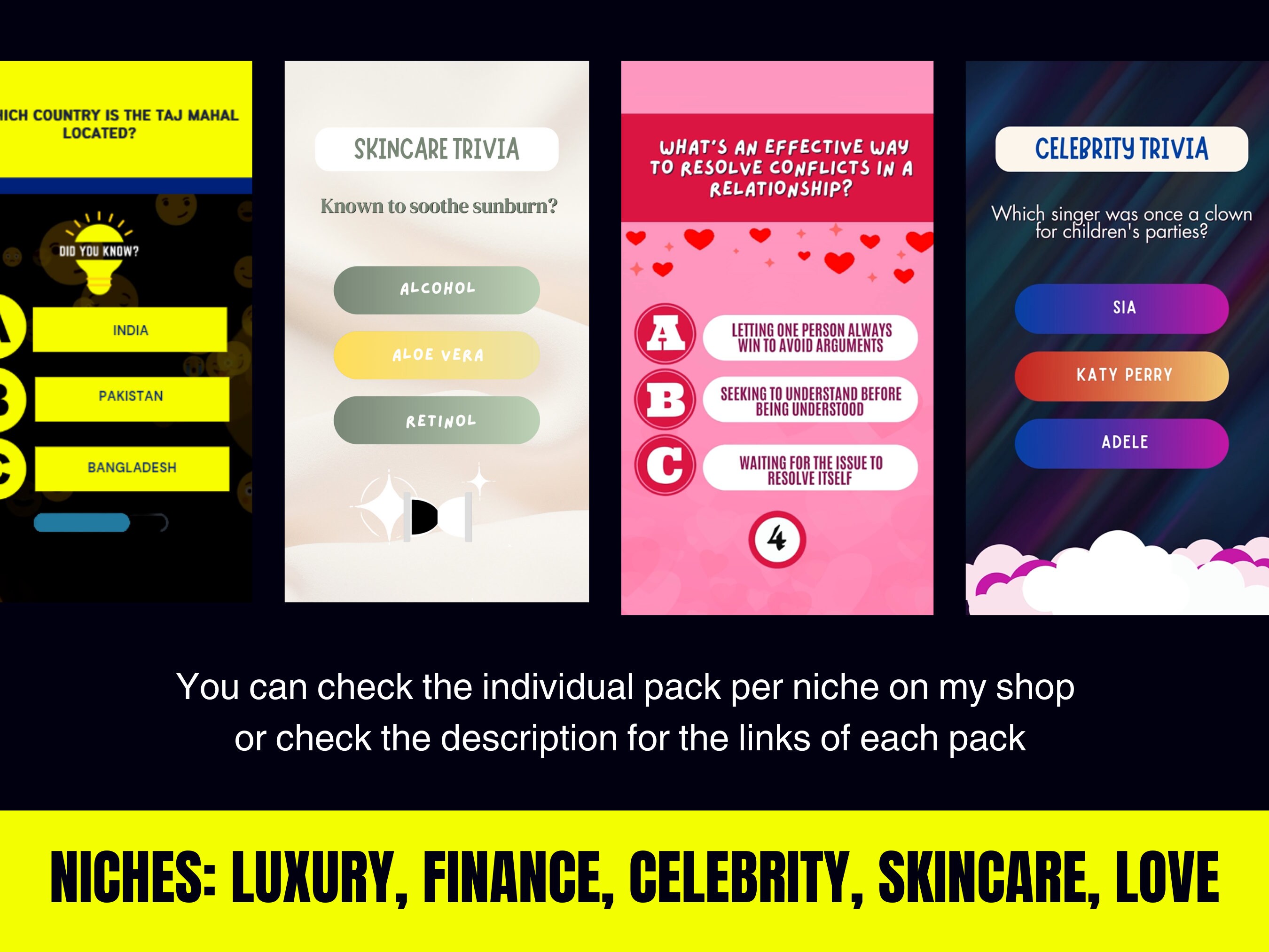 Ultimate Quiz & Trivia Video Pack | Viral Mixed Niche Trending Videos ...