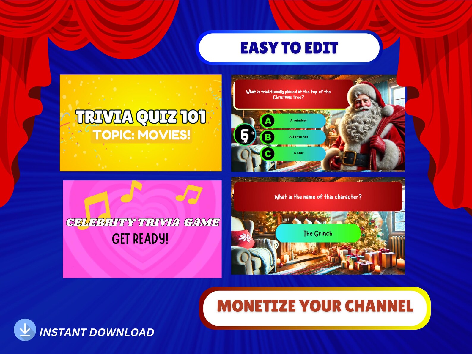 Ultimate Viral Quiz & Trivia Video Pack | Social Media Content | Canva ...