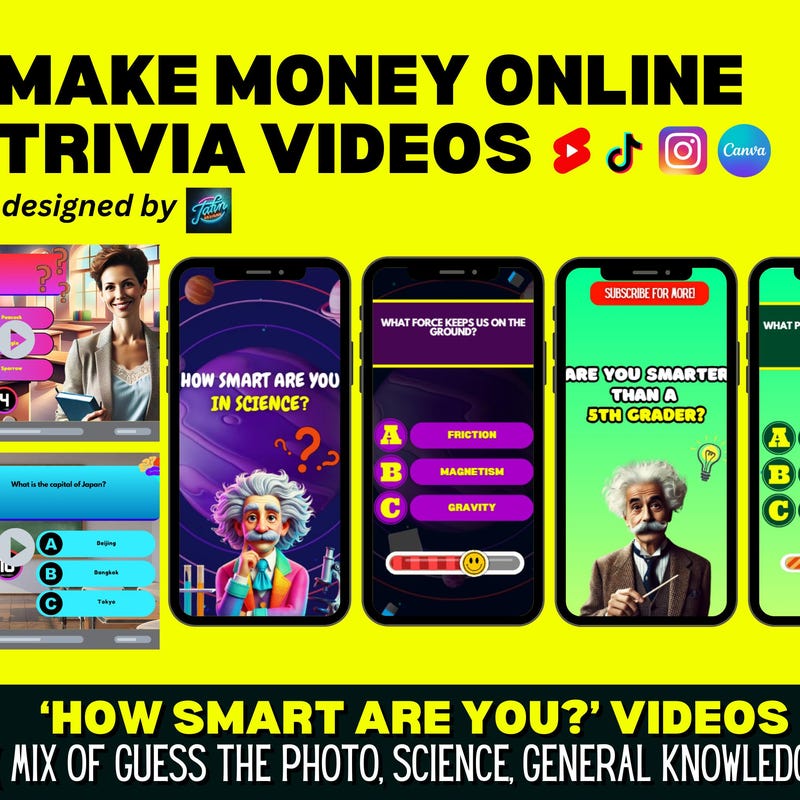 Online Quiz Template - Etsy