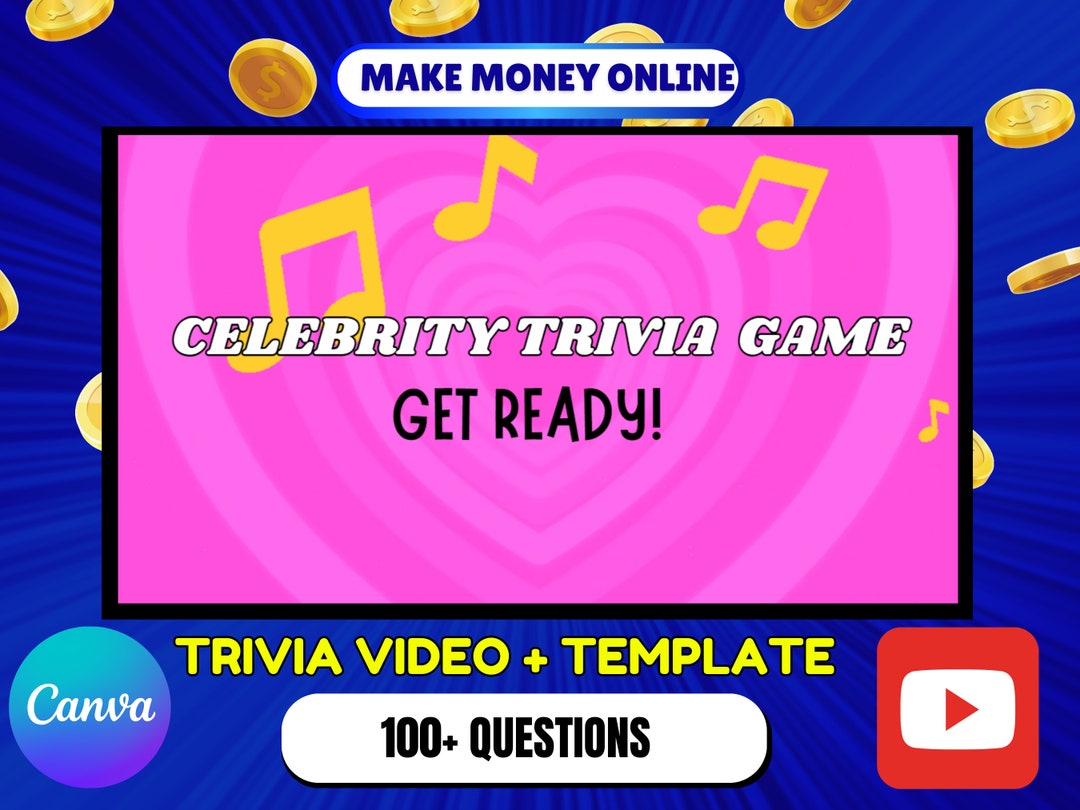 Youtube Trivia Video & Canva Template | Make Money Online Faceless ...