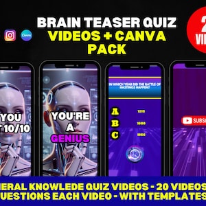Youtube Trivia Games Videos and Template | General Knowledge Brain ...
