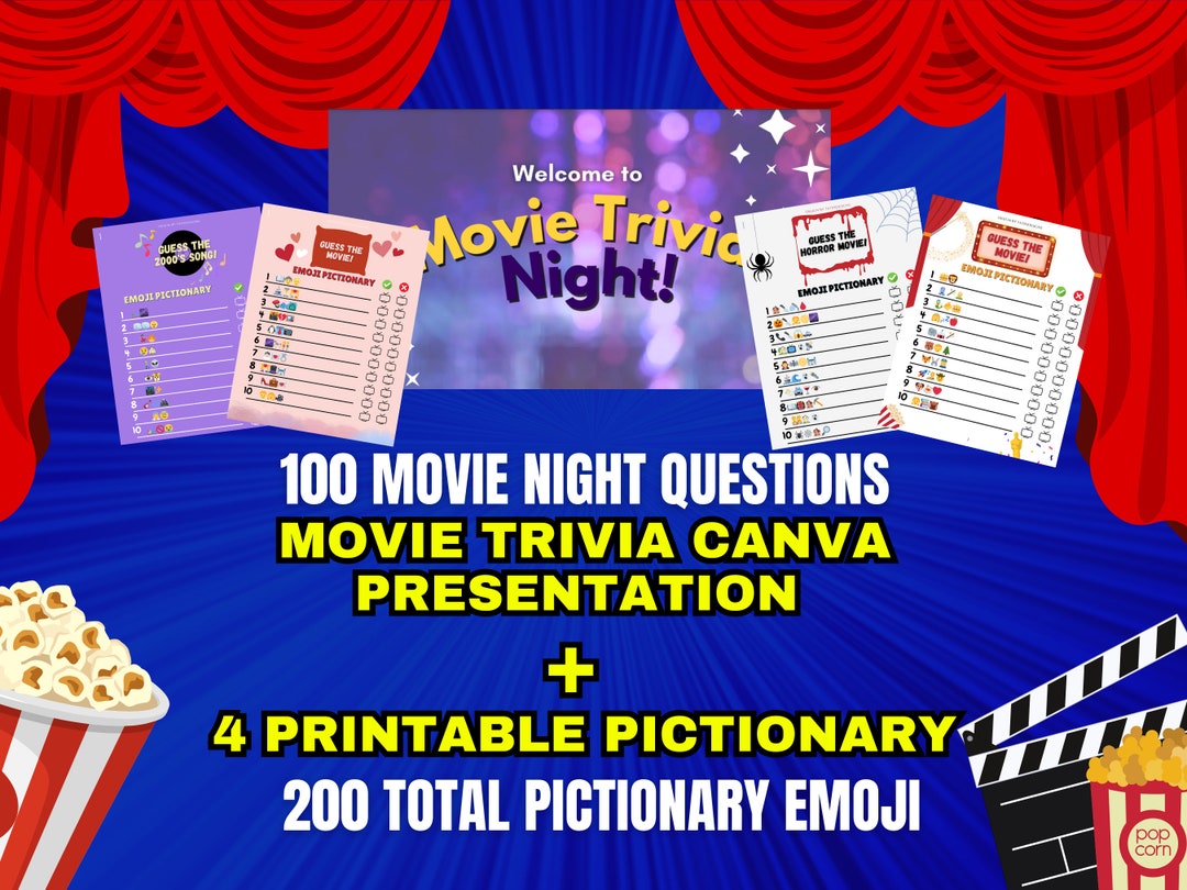 2 in 1 Fun Pub Trivia Bundle | Virtual Movie Game Night Trivia Time ...