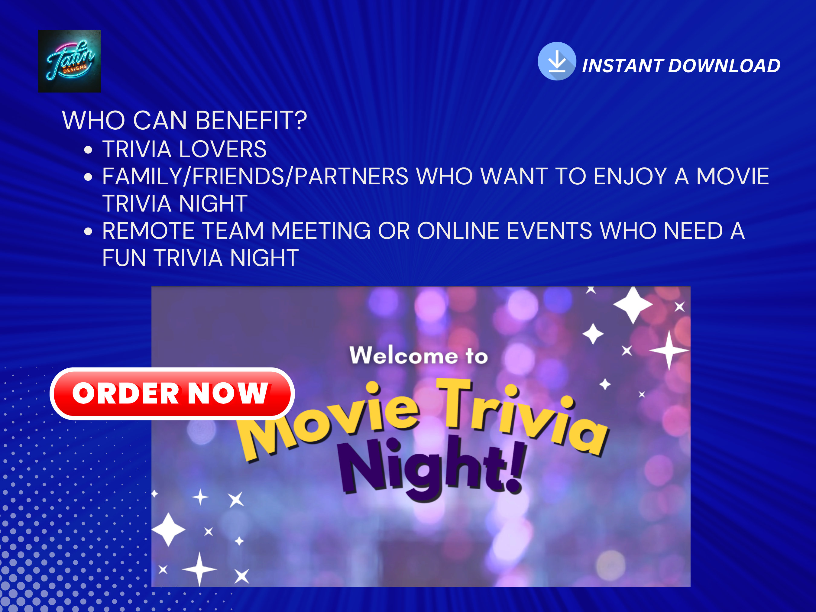 2 in 1 Fun Pub Trivia Bundle | Virtual Movie Game Night Trivia Time ...