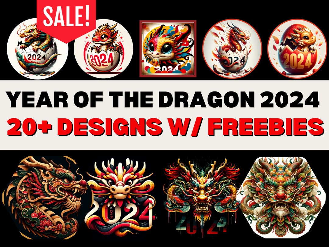 Year of the Wood Dragon 2024 Designs happy Chinese New Year Shirt ...