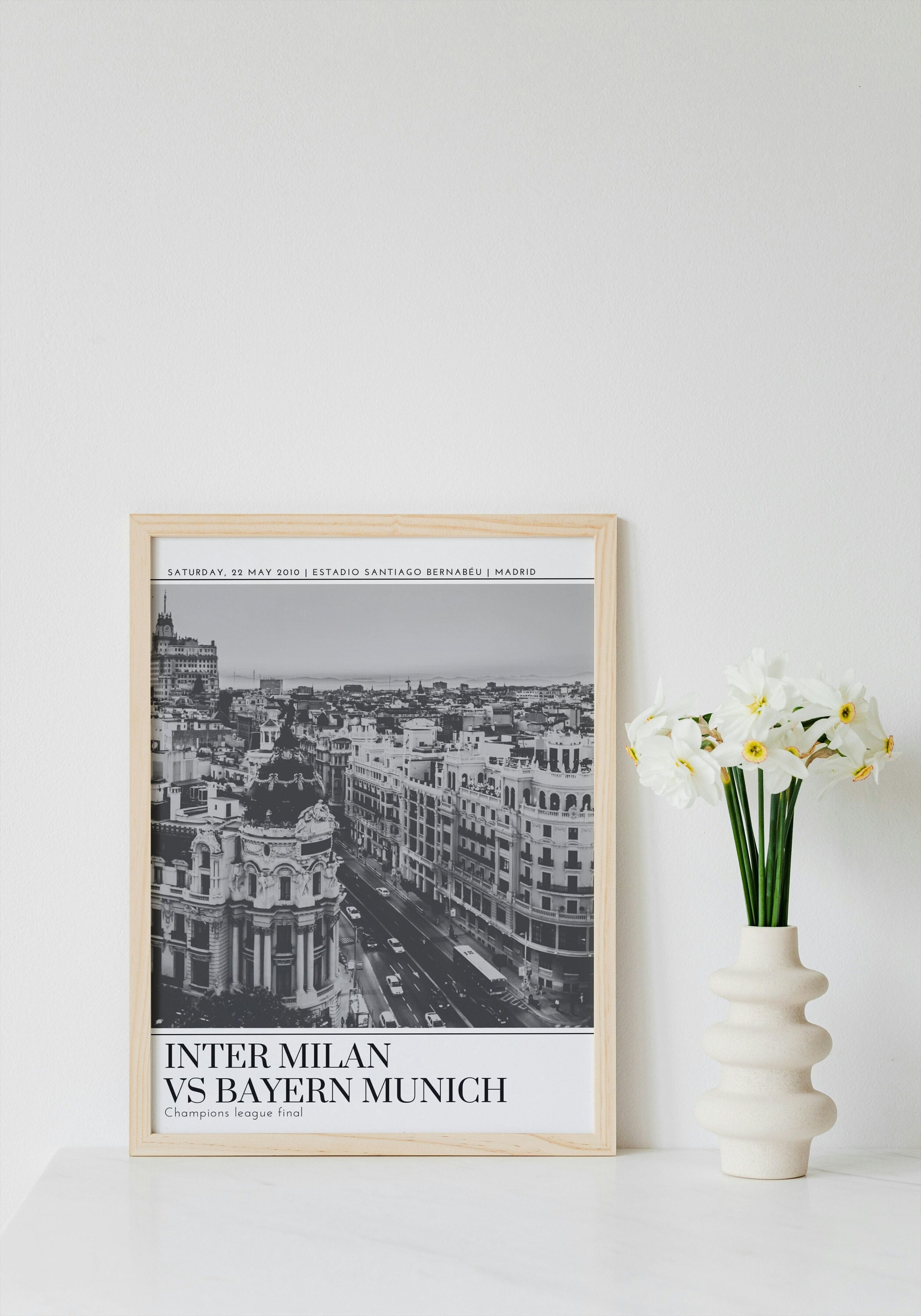 Champions League Final Poster, Inter Milan Vs Bayern Munich 2010 Madrid ...