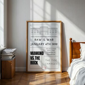 Wwf Raw is War Poster - Etsy