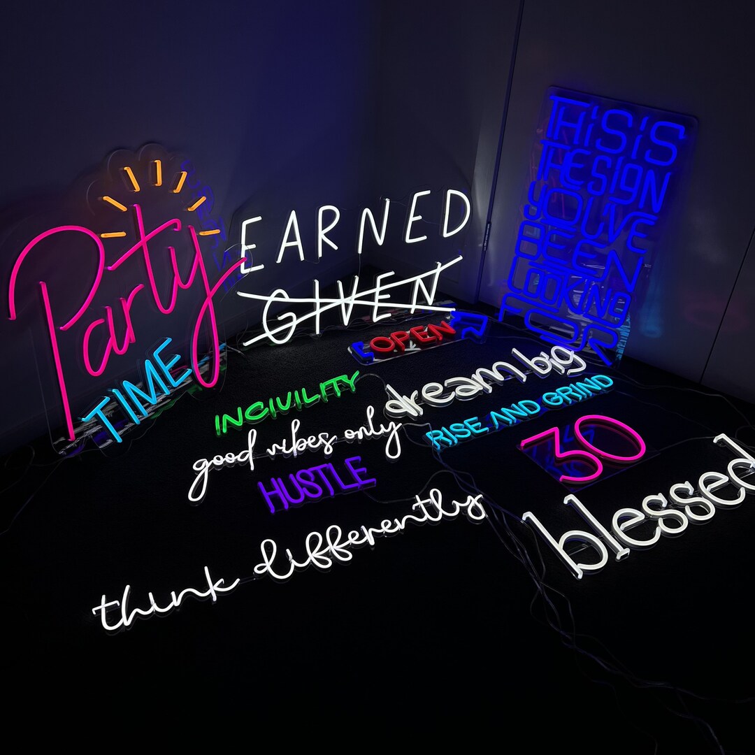 Neon Sign | Custom Neon Sign | Neon Lights | LED Neon Sign | Neon Name ...