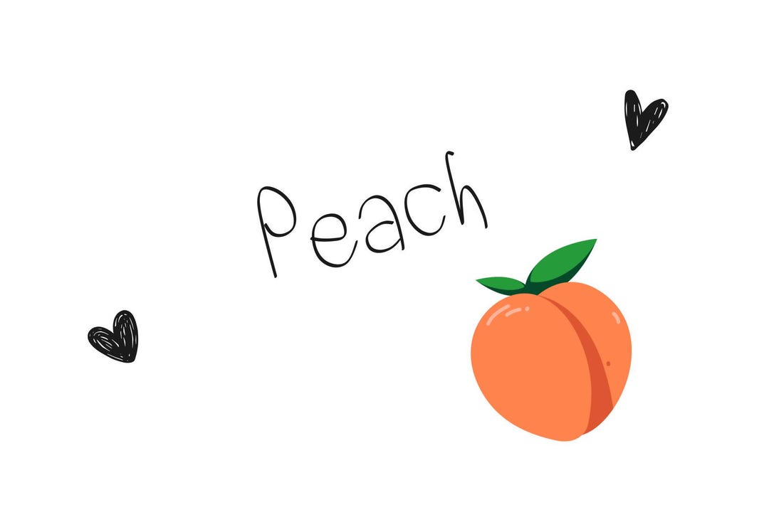 Peach Font, Mango Handmade Font,handwritten Font,digital Font,digital ...