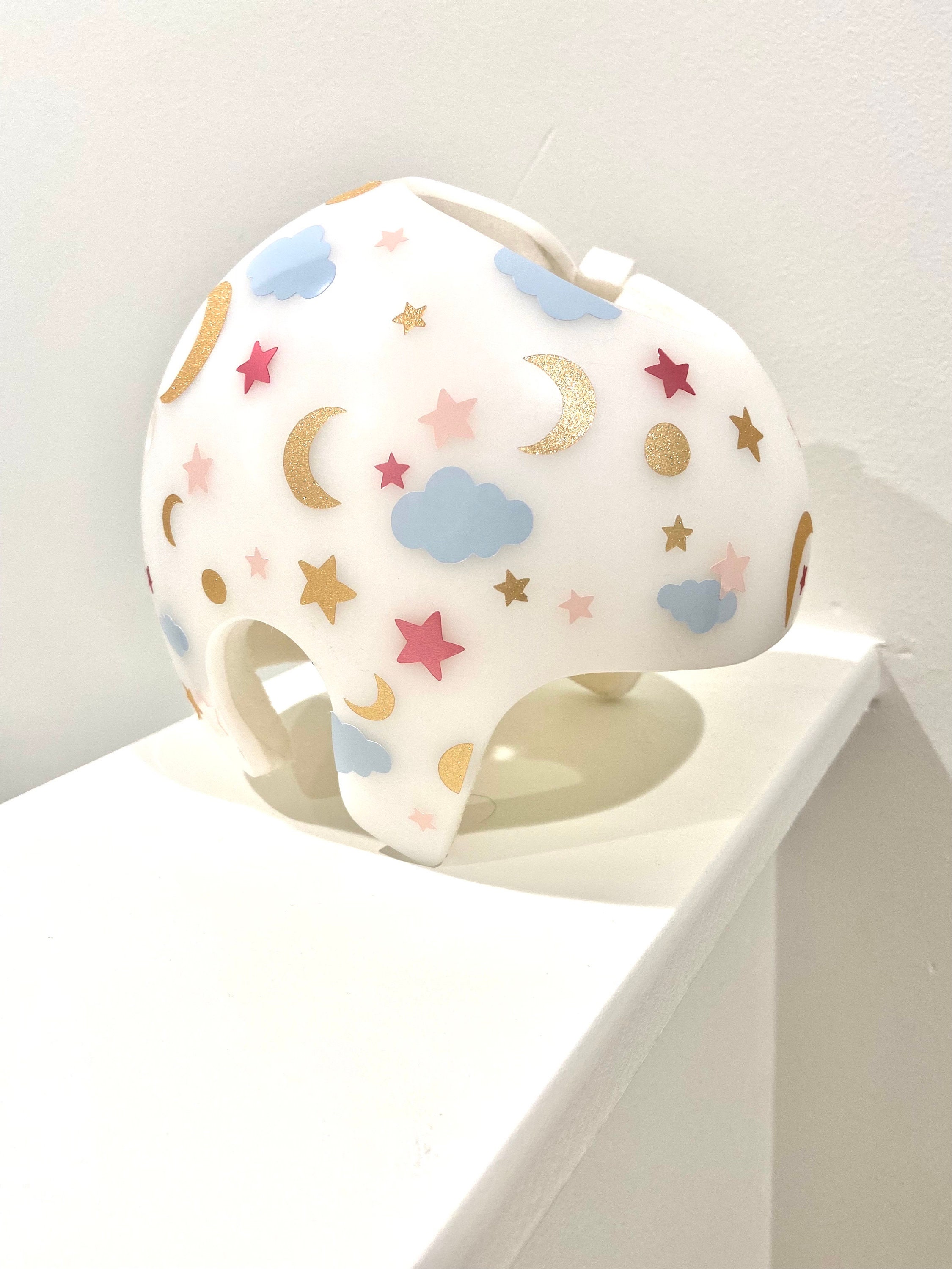 Sparkly Night Sky Cranial Helmet Decals: Gold Stars - Etsy