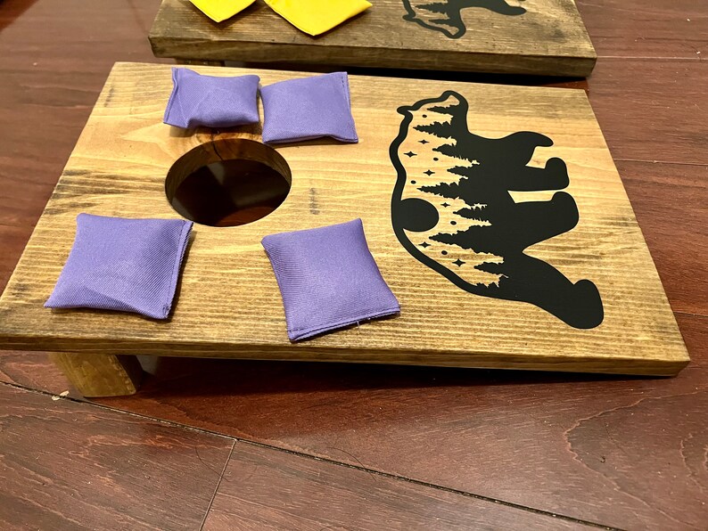 Game Night Tabletop Cornhole Game Family Night - Etsy