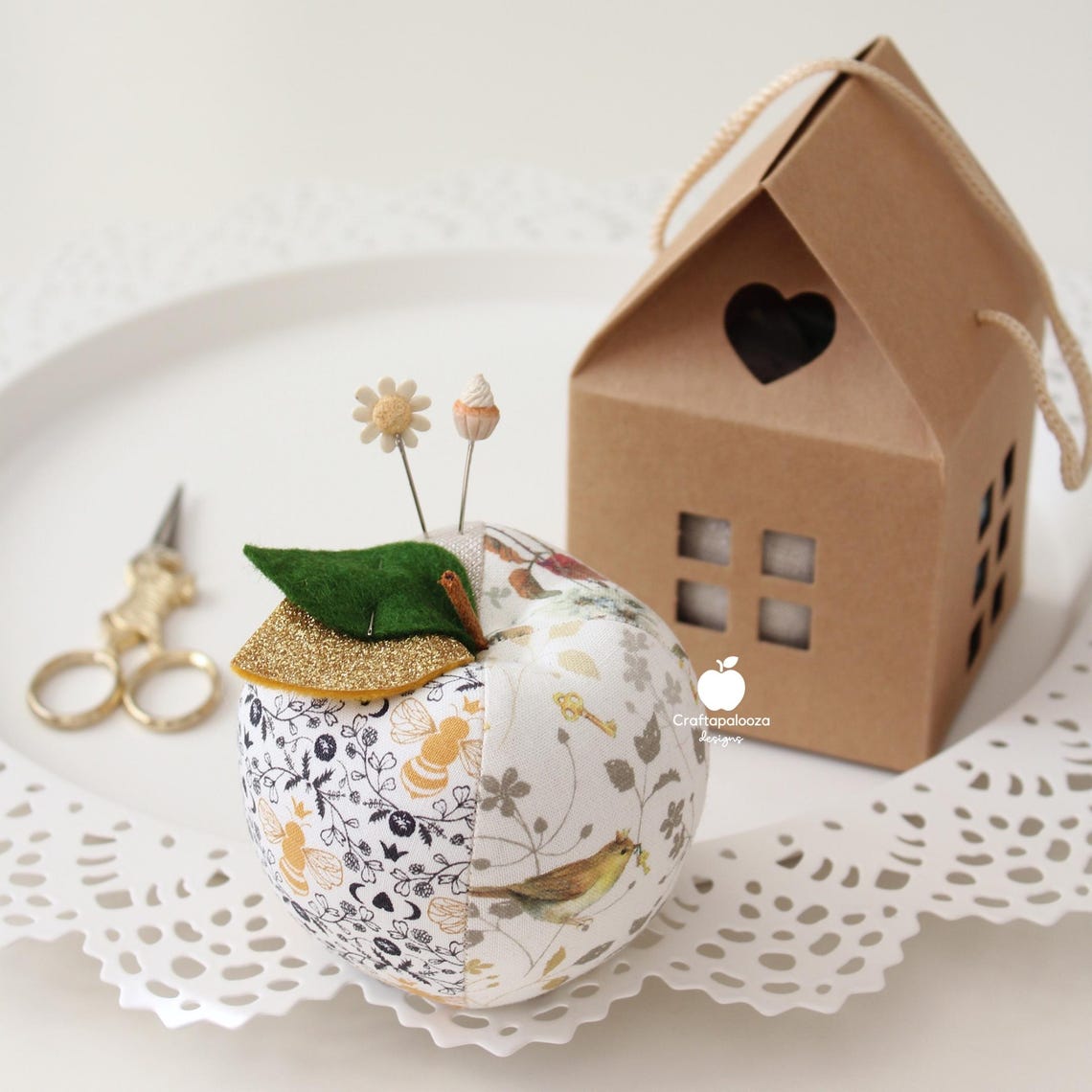 PDF PATTERN: Apple Pin Cushion Pattern - Pin Cushion Pattern, Pin ...