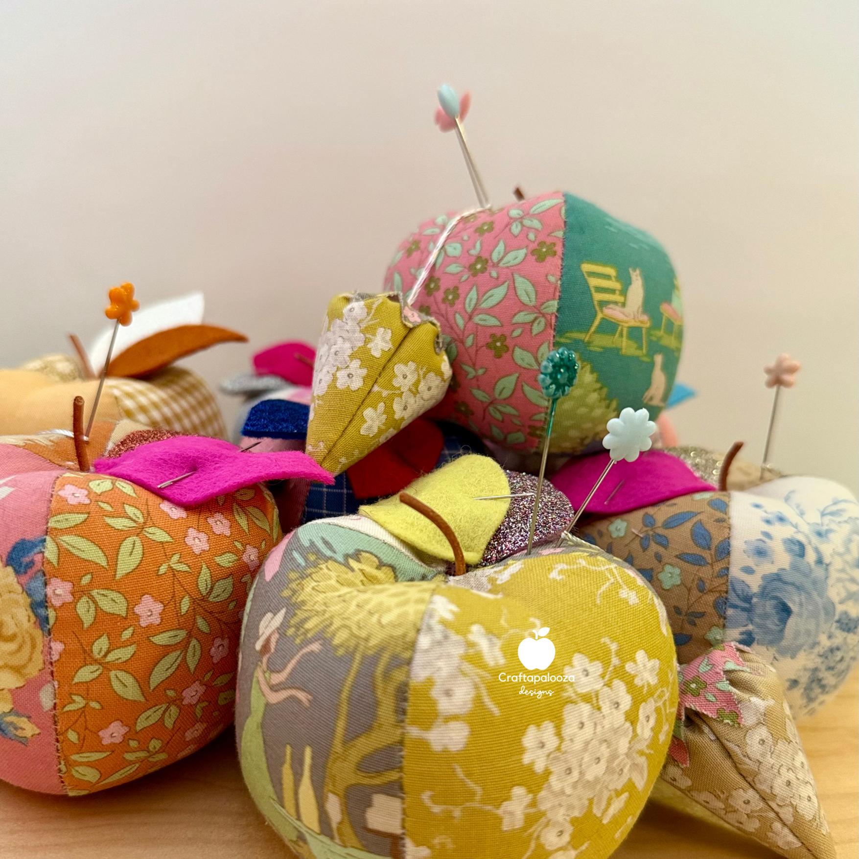 Apple Pincushion Sewing Pattern: Fabric Scrap Project (PDF) - Etsy