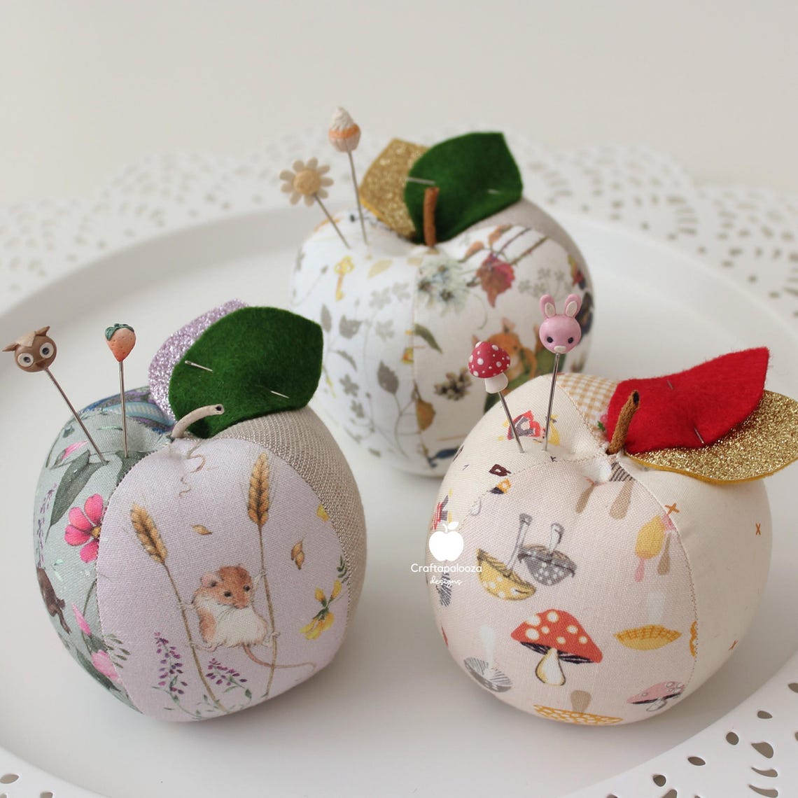 PDF PATTERN: Apple Pin Cushion Pattern - Pin Cushion Pattern, Pin ...