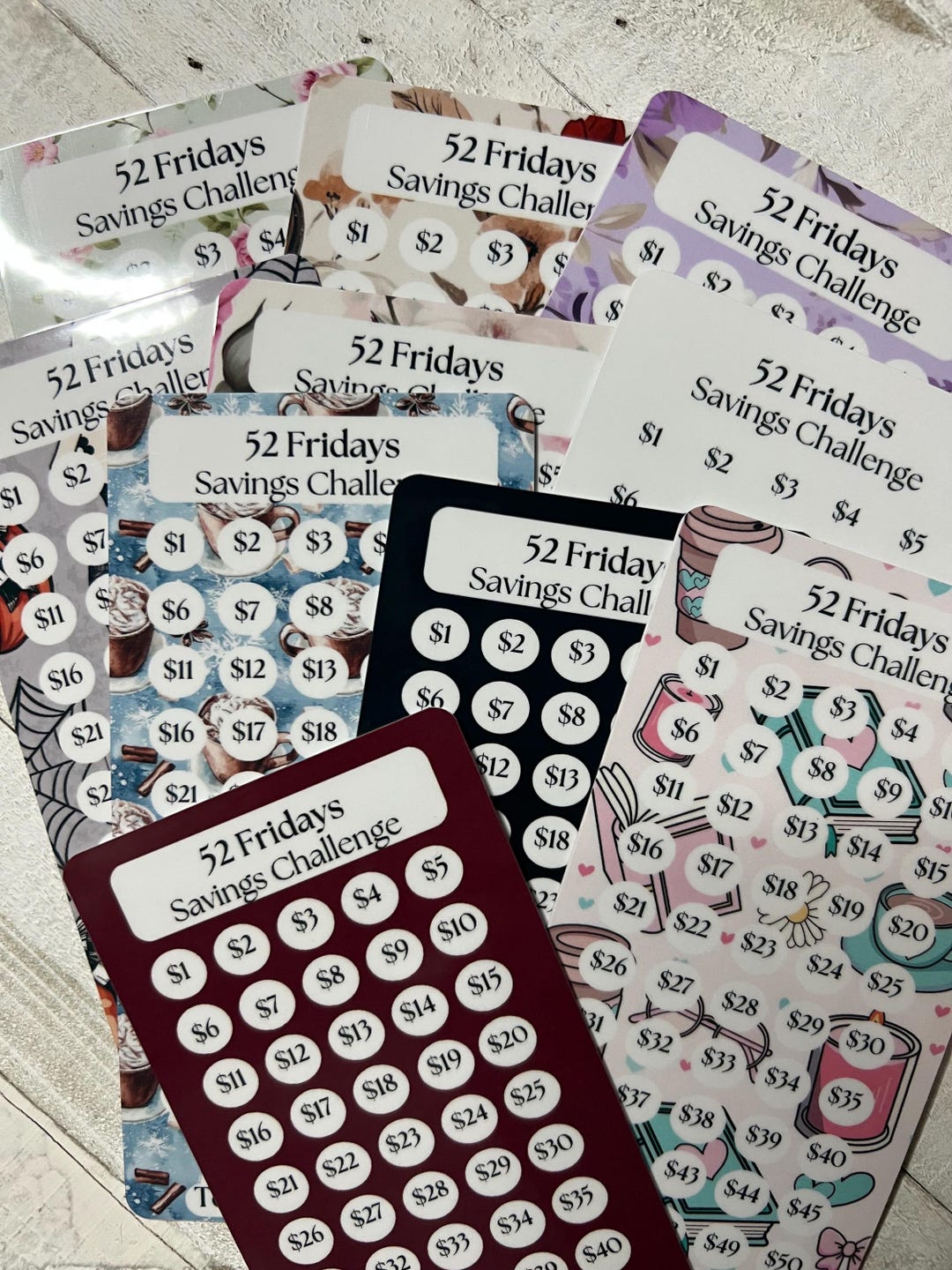 52 Fridays Savings Challenge | A6 | Save Your Way | Cash Stuffing - Etsy