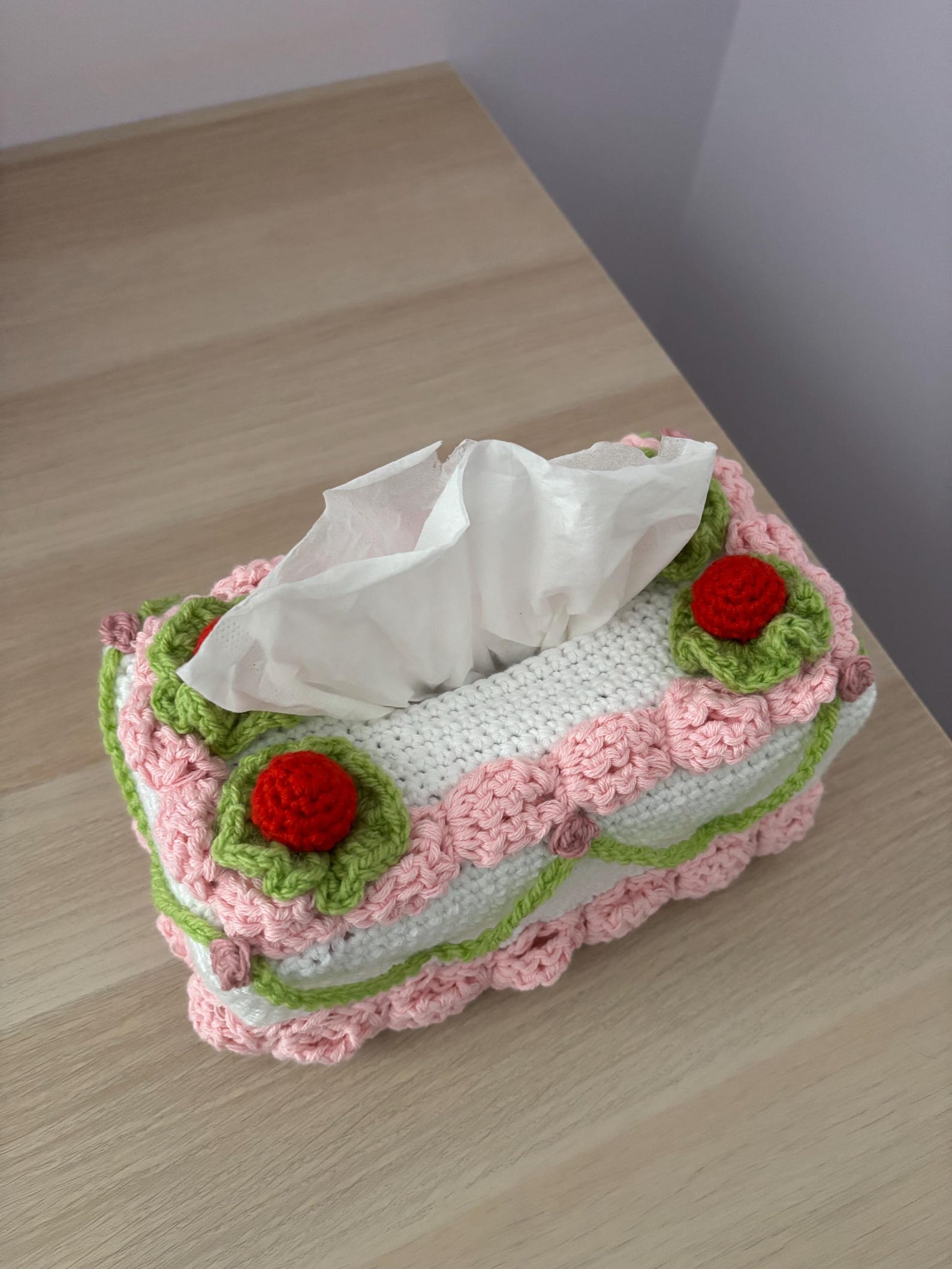 Strawberry Shortcake Inspired Crochet Tissue Box Cover - Etsy