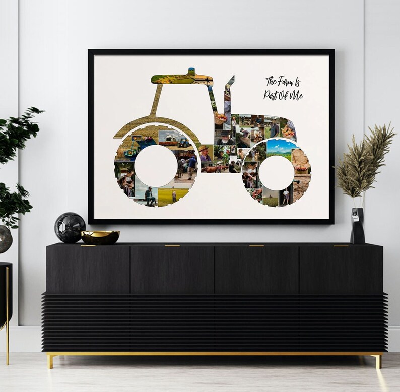 Custom Tractor Photo Collage Instant Download, Personalized Tractor ...
