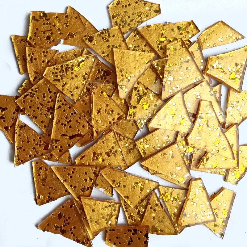 Gold Mosaic Tiles - Etsy