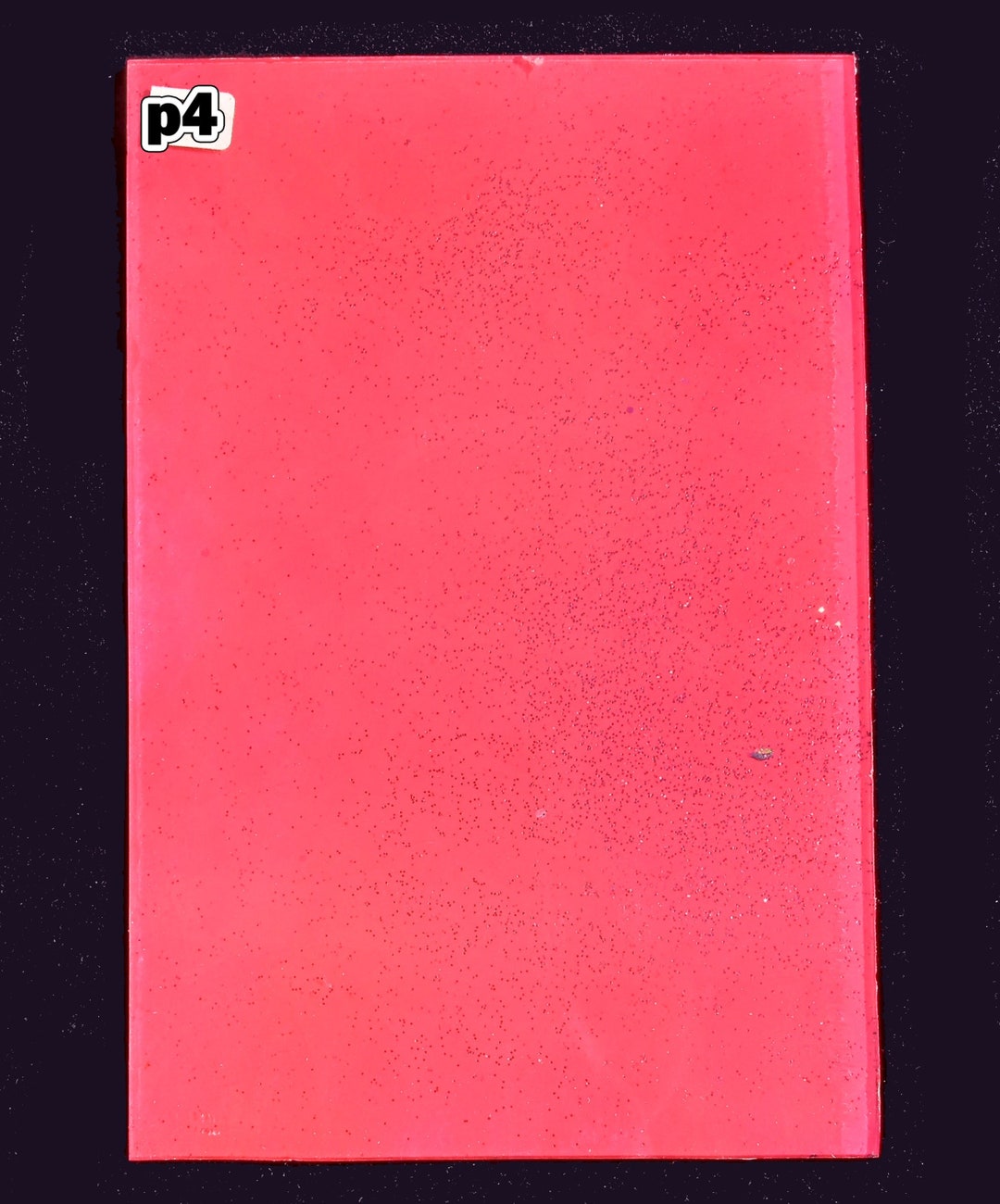Glittery Pink Glass Sheet by Makena Tile Opaque for Crafting - Etsy