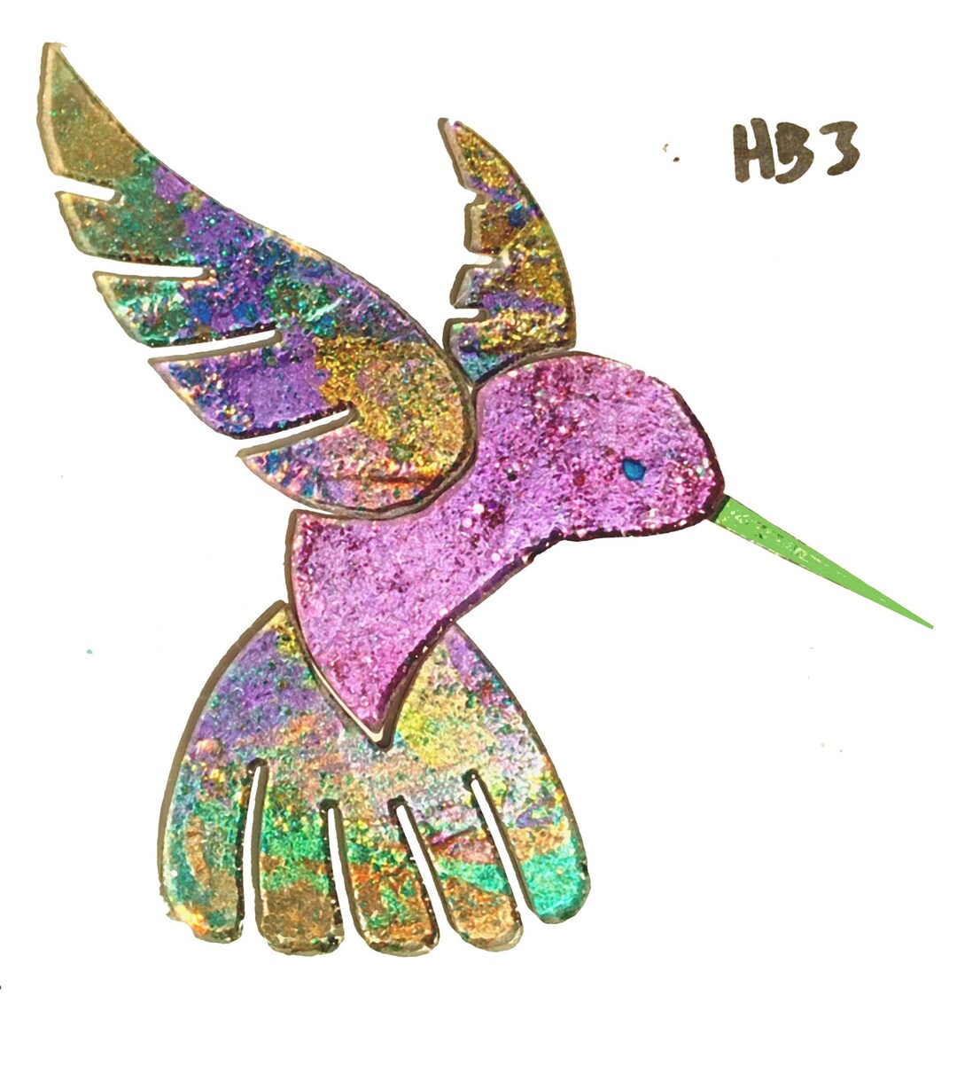 4" Hummingbird Cutout Mosaic Glass Tiles, Mosaic for Mosaic Art ...