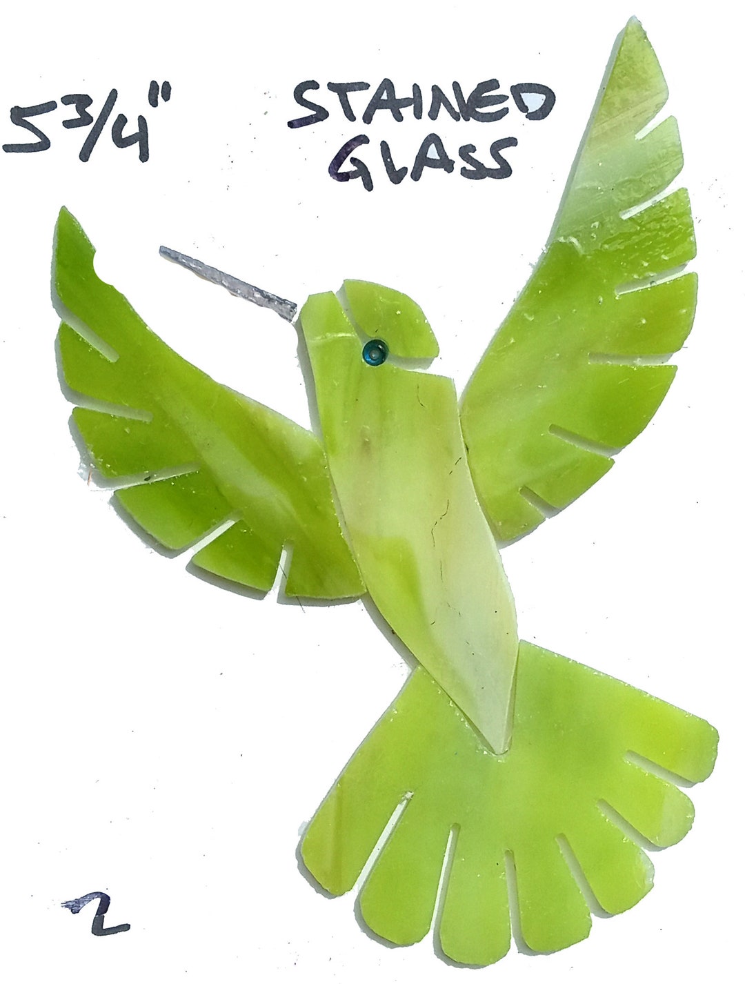 Stained Glass Hummingbird Cut Out. Real Stained Glass - Etsy