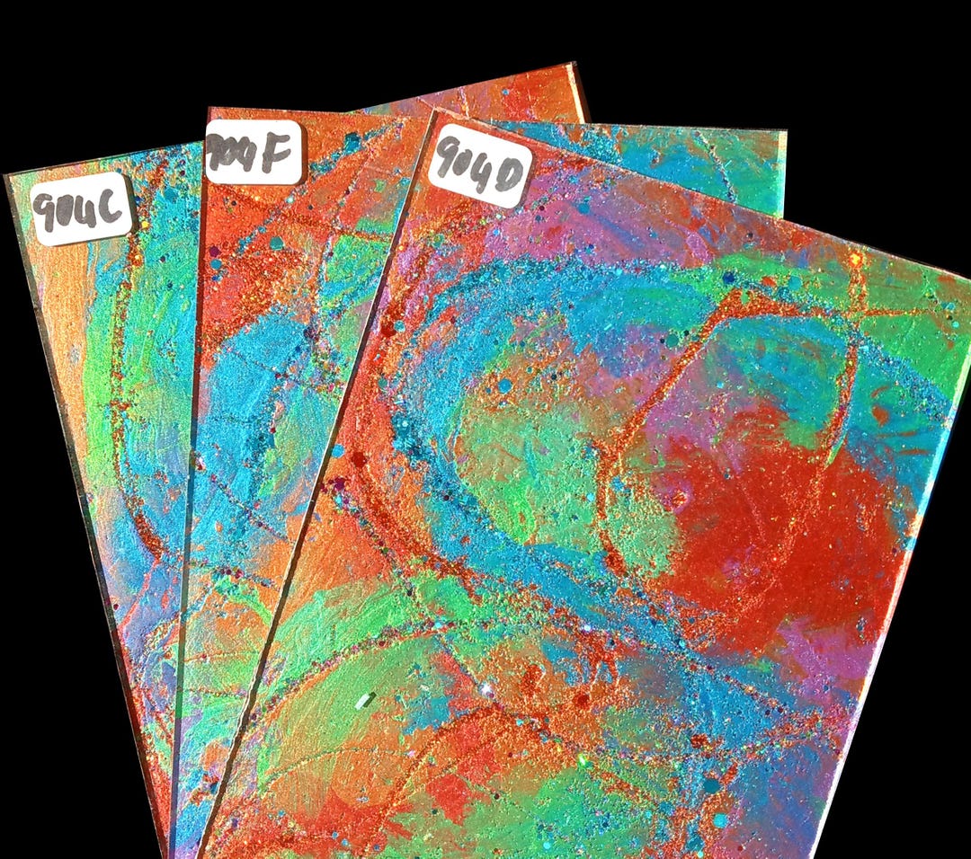 Multi-color Glitter Glass Sheets, Opaque Mosaic Tile. Not Stained Glass ...