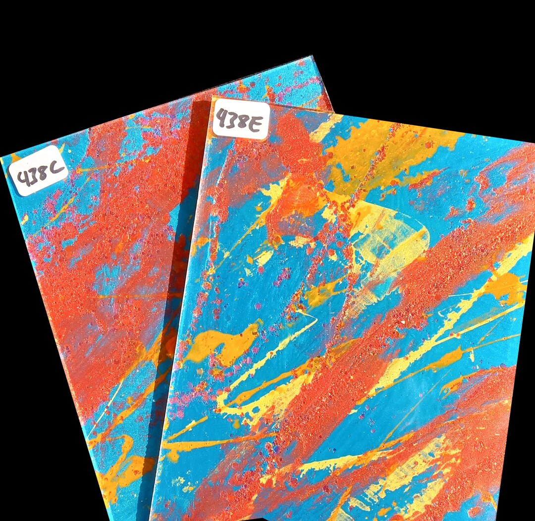 Metallic Blue Multicolor Glass Sheet for Cutting Into Mosaic Glitter ...