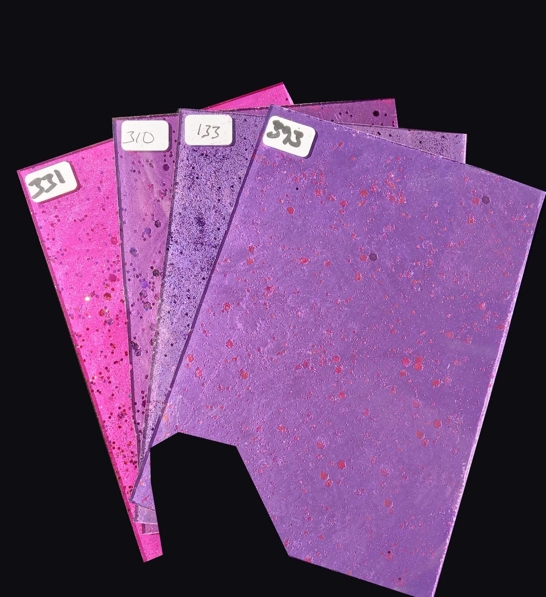 Metallic Purple Glitter Glass Sheets for Cutting Into Mosaic Tile ...