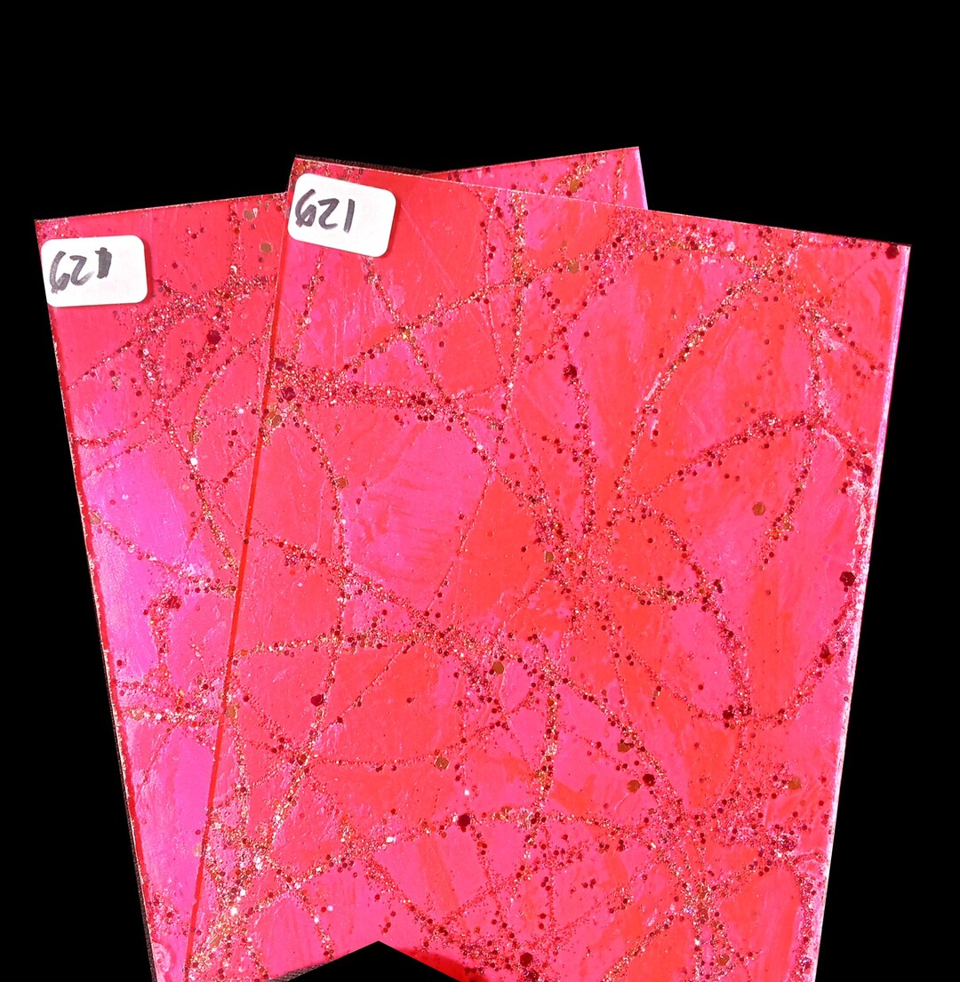 Pink With Glitter Metallic Mosaic Glass Sheet for Cutting Into Mosaic ...