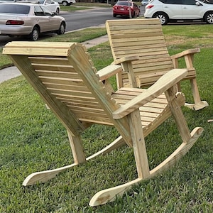 Outdoor Rocking Chair Project Plan | New & Improved! - Etsy
