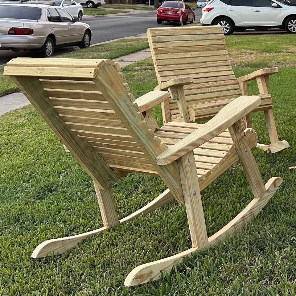 Outdoor Rocking Chair Project Plan | New & Improved! - Etsy