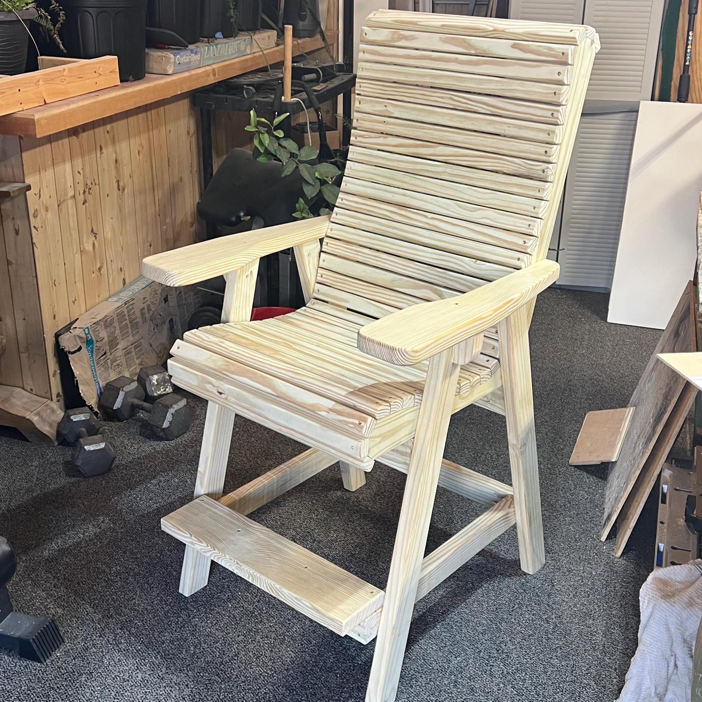 Tall Deck Chair Project Plan - Etsy