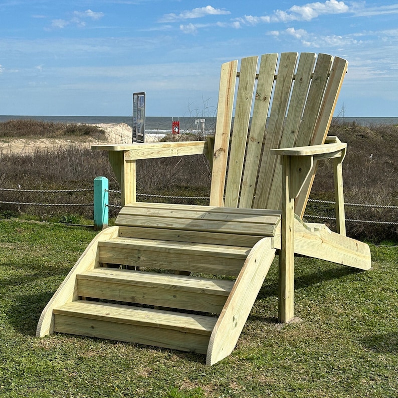 GIANT Adirondack Chair Project Plan - Now Includes Steps Package - Etsy