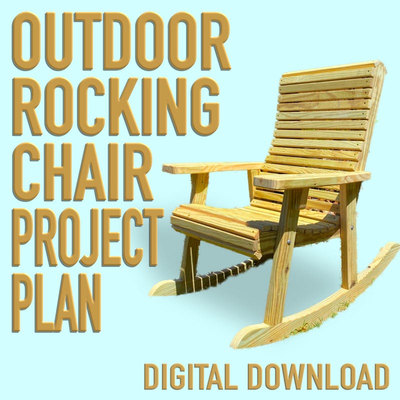 Rocking Chair Plans - Etsy Canada