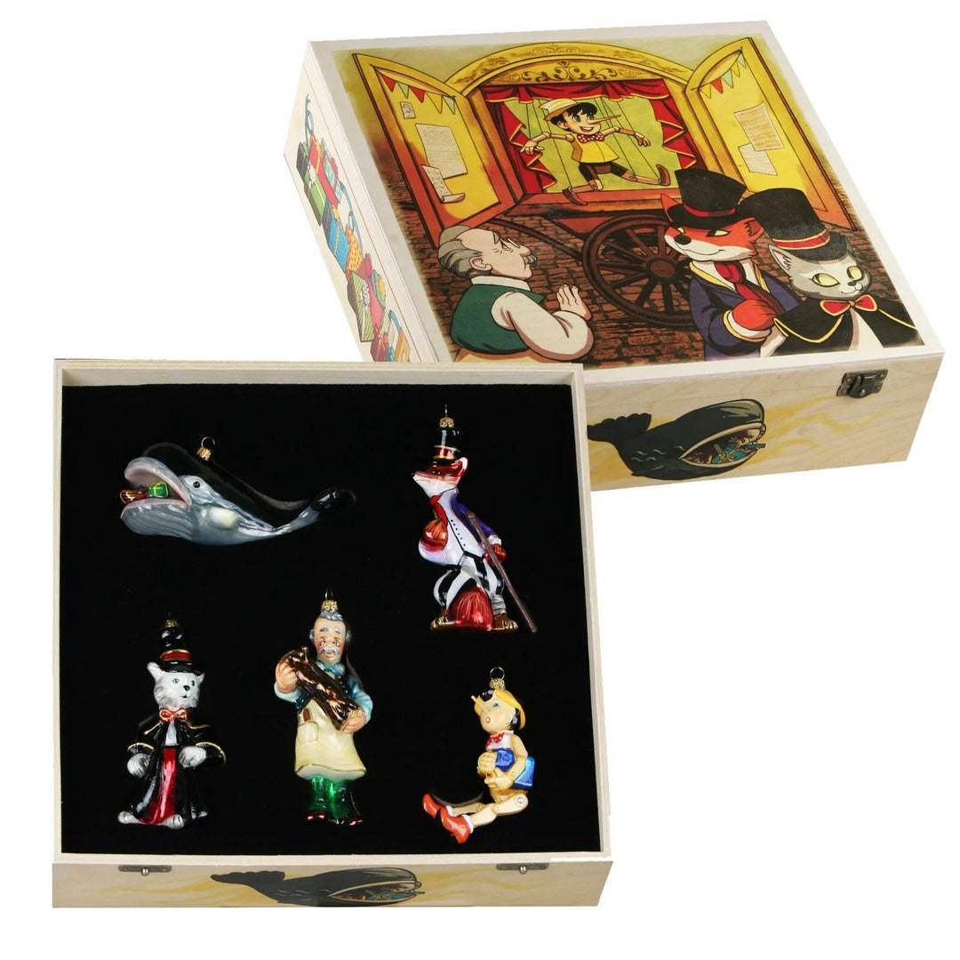 Disney Pinocchio Komozja Family Mostowski Glass Baubles - Etsy