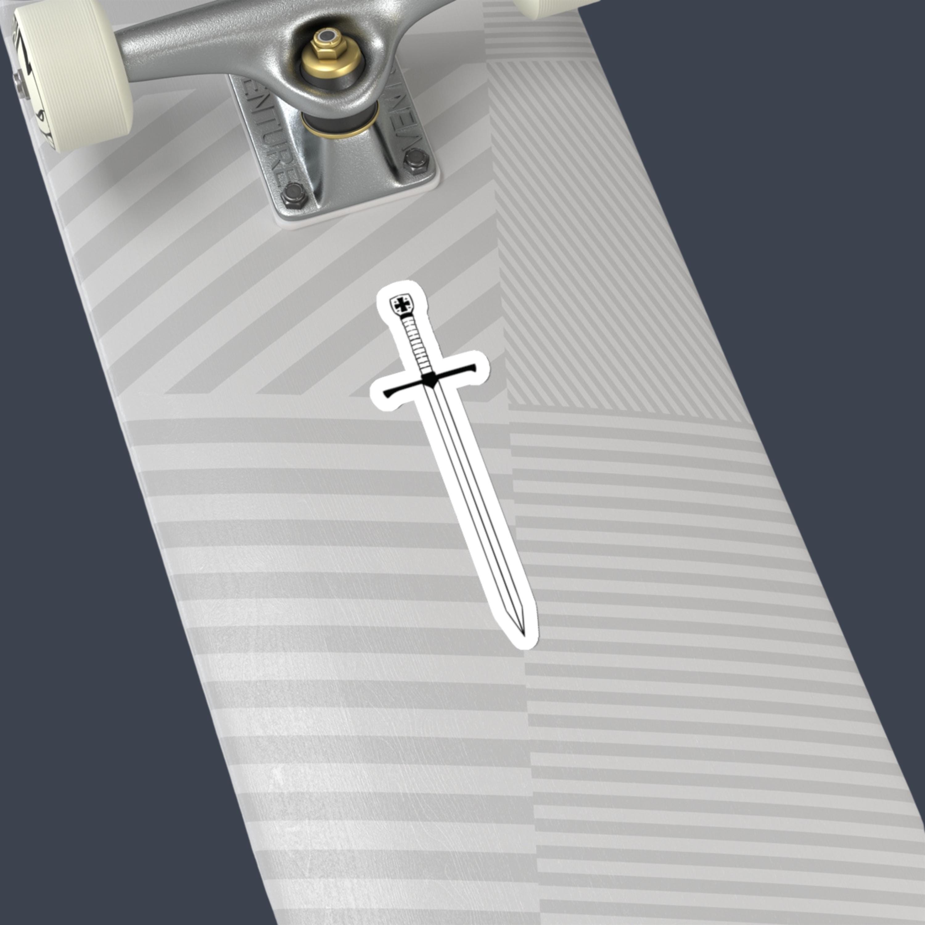 Crusader Sword Kiss-cut Sticker | Knight Sticker - Etsy