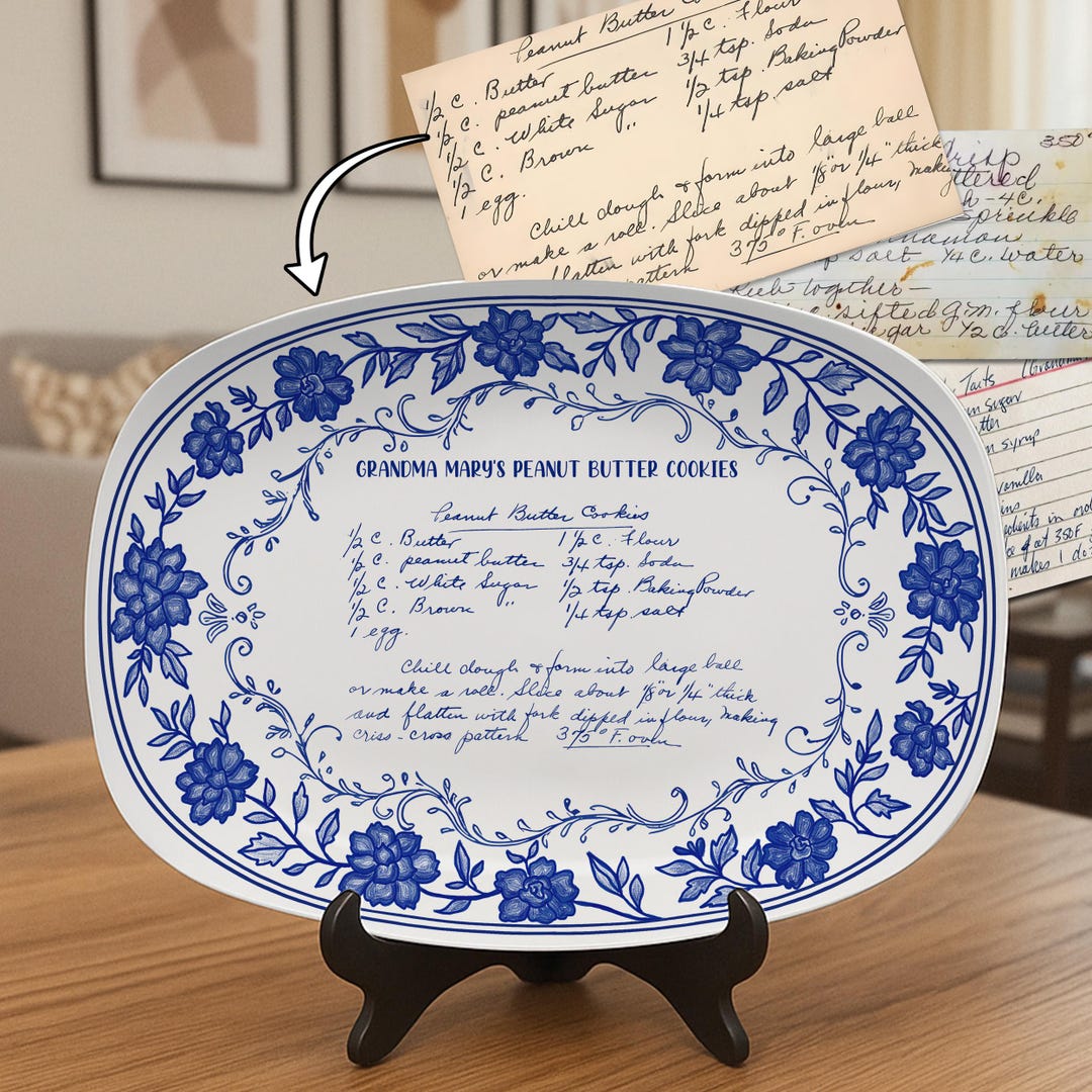 Custom Plate Recipe, Note, Large Plate, Unique Wedding Gift P7231QK0 - Etsy