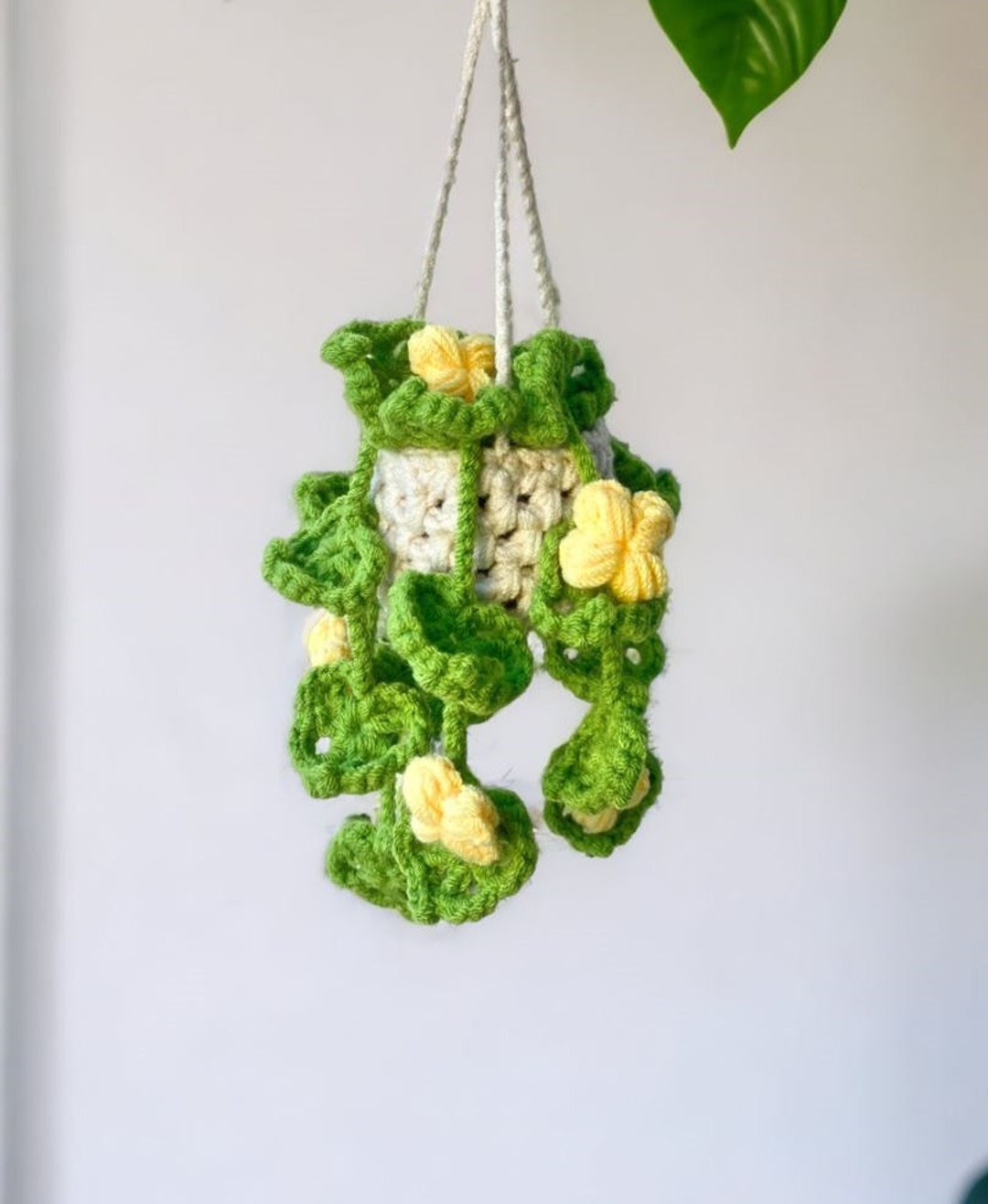 Crochet Hanging Drooping Montera Flower for Car. - Etsy