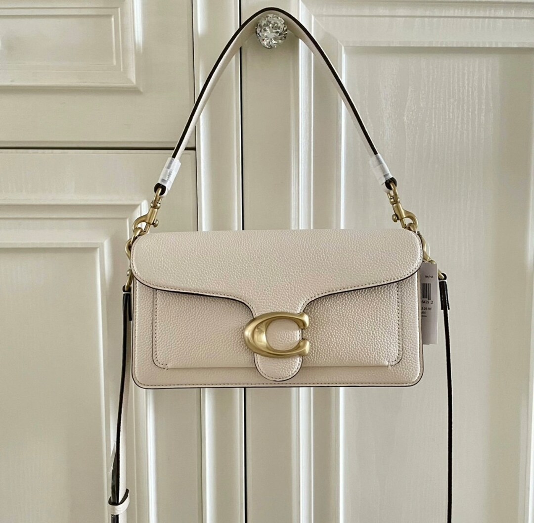 Tabby 26 Handbag White Shoulder /crossbody Vegan Leather Tabby Bag ...