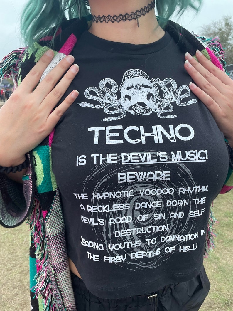 Beware the Techno T-shirt // Women's Streetwear Shirt // Electronic ...