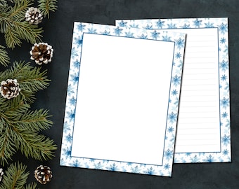 Printable Christmas Stationery Digital Download - Instant Editable ...