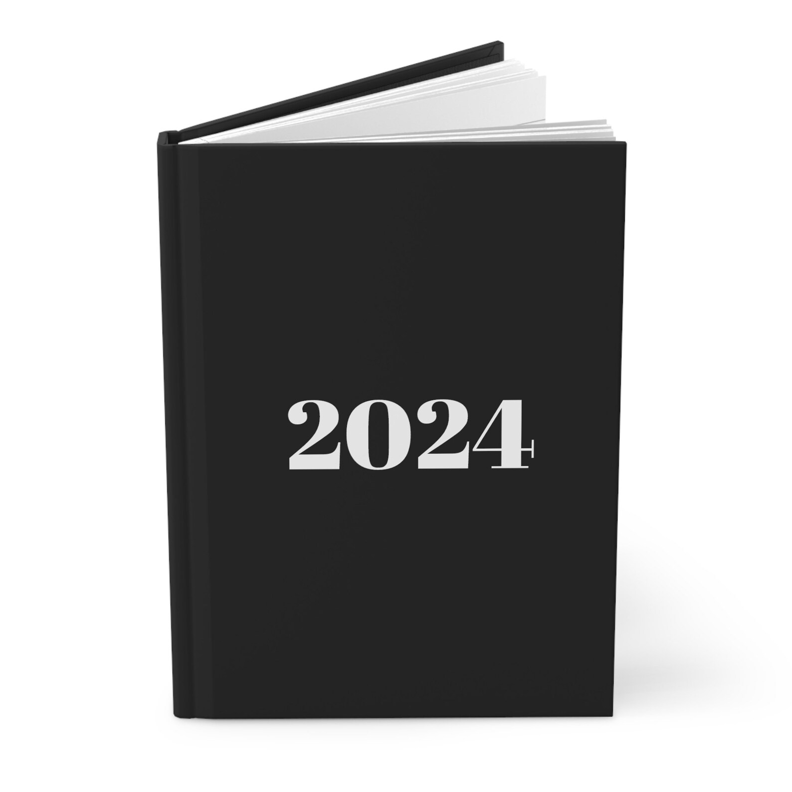 Black 2024 Journal for Everyday Hardcover Journal Matte, to Do Notebook ...