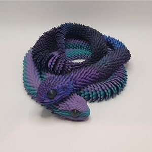 Quirky Articulate 3D Bush Viper Fidget Snake Toy - Etsy