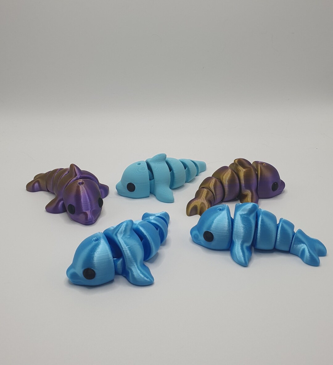 Quirky Articulate 3D Dolphin Fidget Toy - Etsy