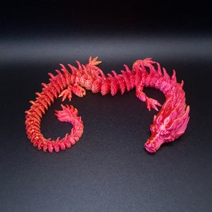Quirky Articulate 3D Printed East Dragon - Etsy