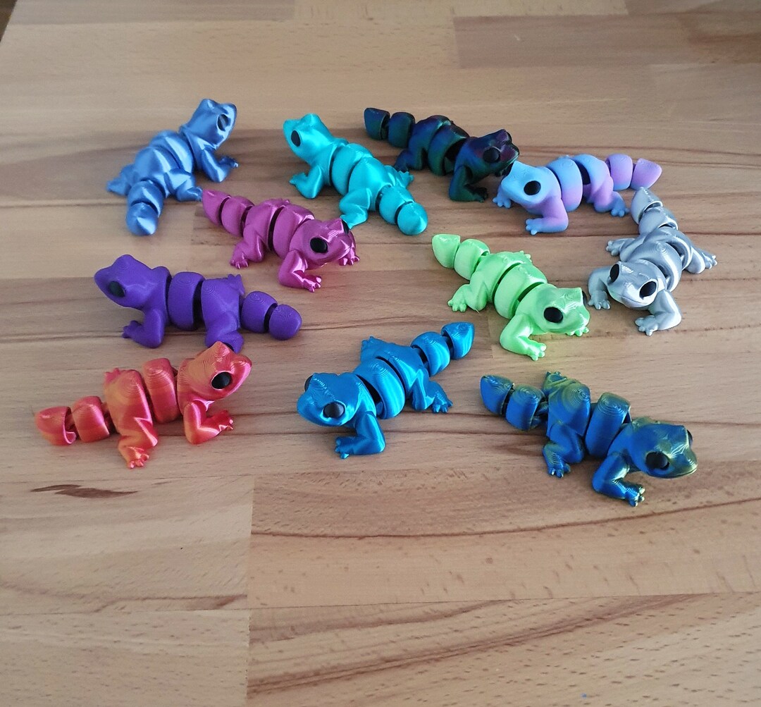 Quirky Articulate 3D Lizard Fidget Toy - Etsy