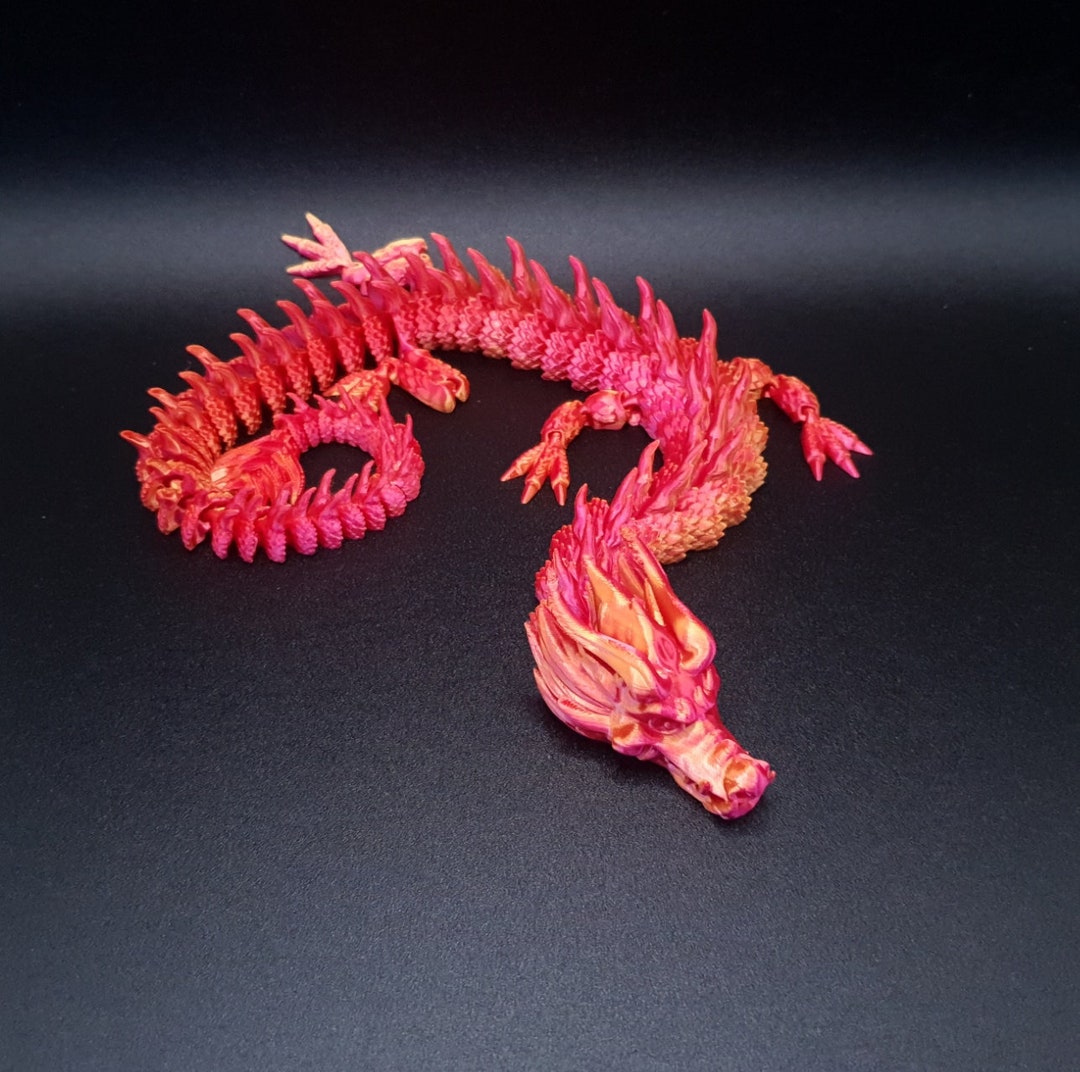 Quirky Articulate 3D Printed East Dragon - Etsy