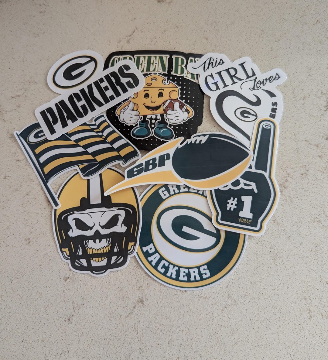 Green Bay Packers Sticker Set - Etsy