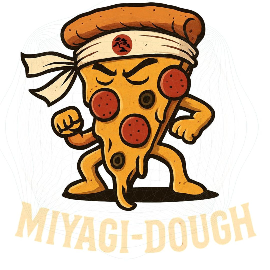 Pizza Karate Dojo Png, Humorous, Digital Image, for Sublimation, Funny ...